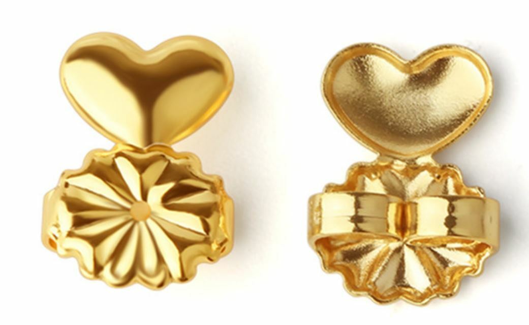 2 Pcs Magic Earring Backs Lifter Support Lifts Hypoallergenic Pierced ...