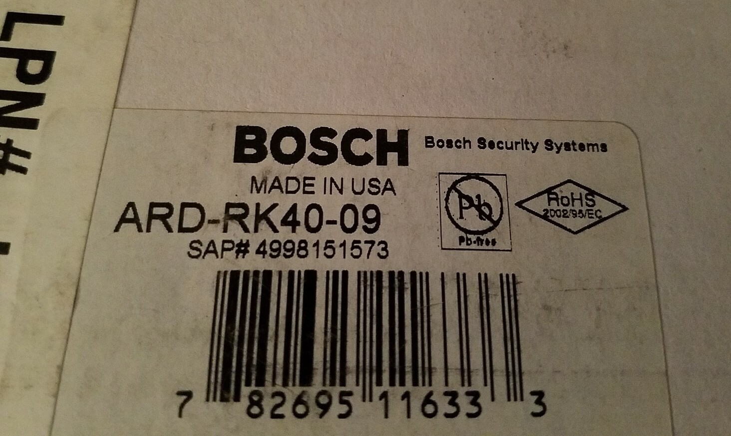 Bosch Ard-rk40-09 iCLASS PROX and Pin Reader for sale online | eBay