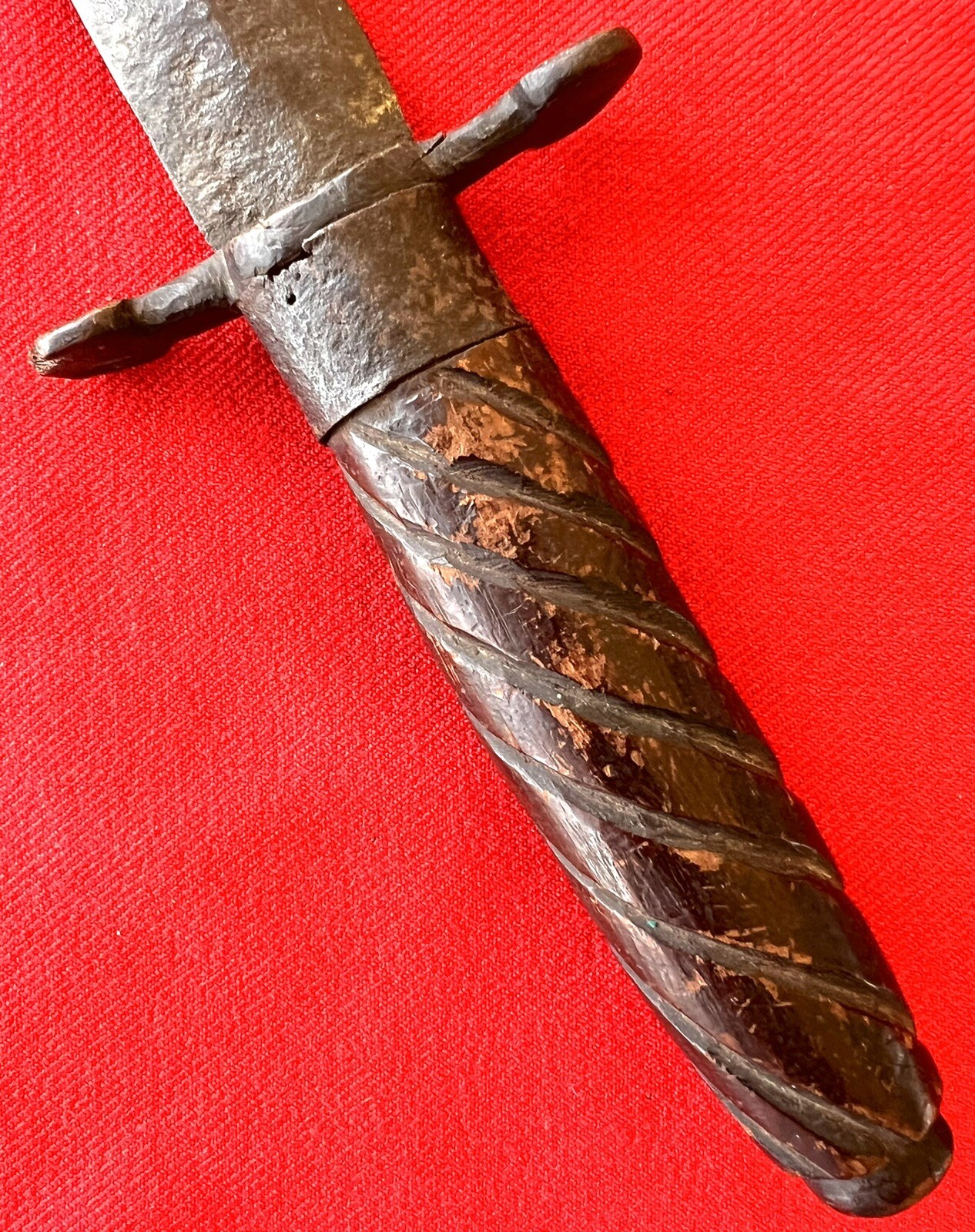 Civil War Toothpick Dagger Bowie Knife Triangle Blade Forged LQQK | eBay