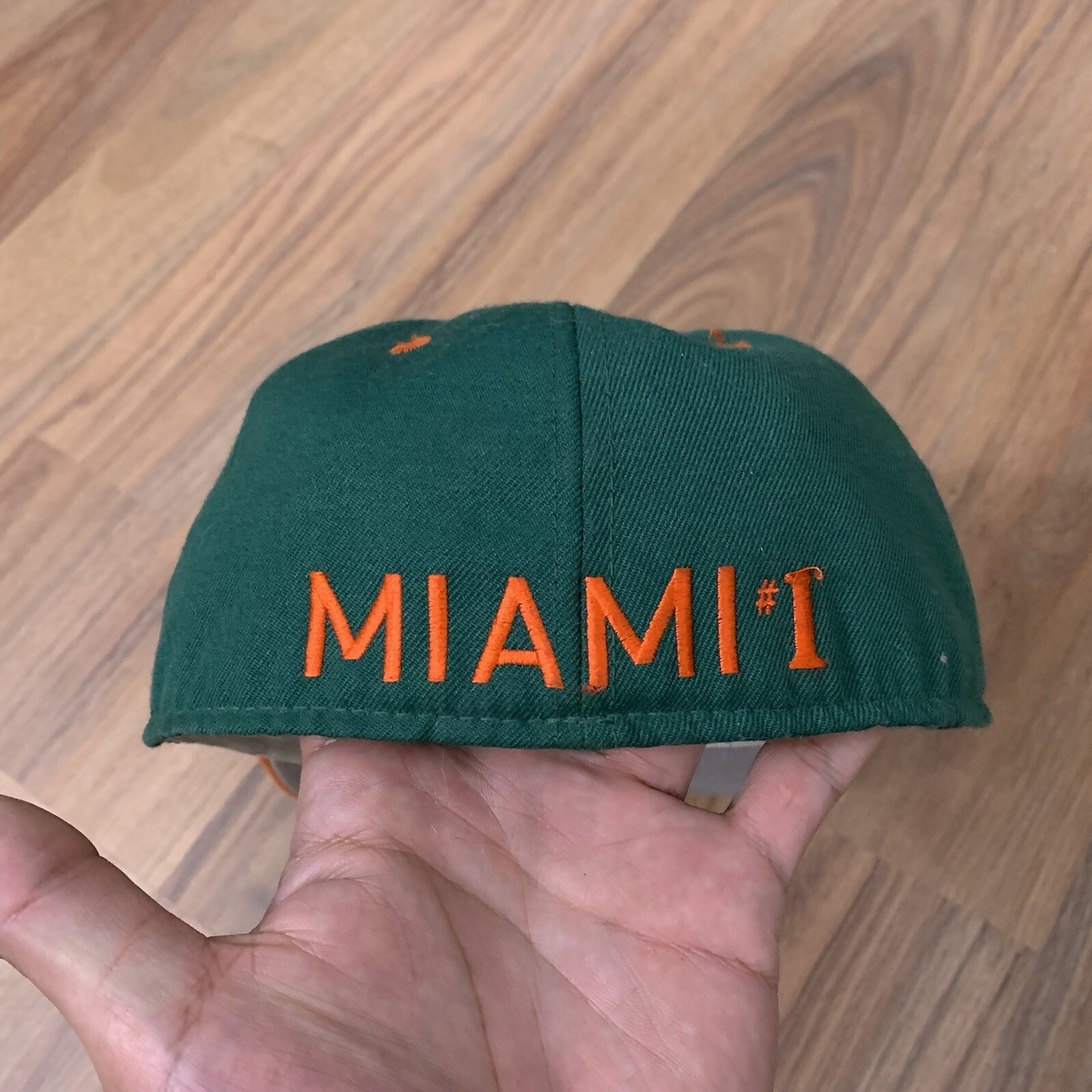 Vintage Miami Hurricanes Old English Script Logo Hat … - Gem