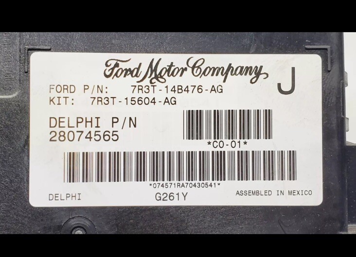 2007-2009 FORD MUSTANG INTERIOR BODY CONTROL FUSEBOX MODULE 7R3T-14B476 ...