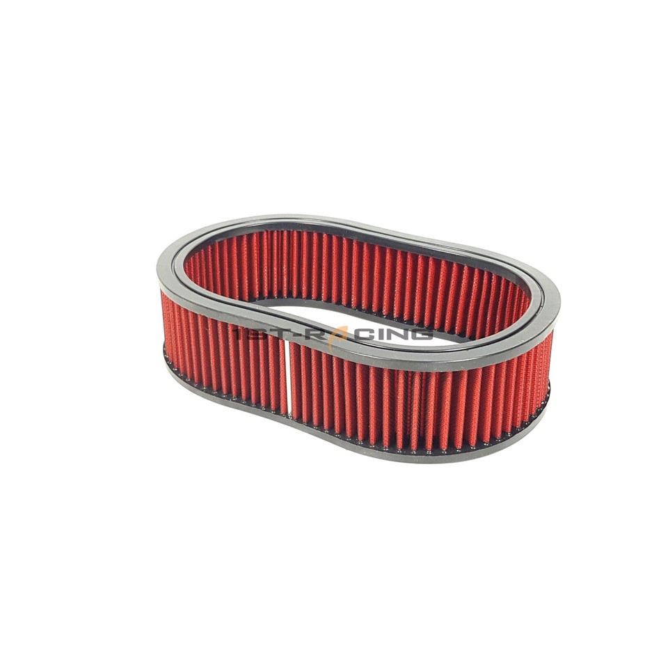 Oval Washable Air Cleaner Element Filter 12" x 4" | SBC BBC Chevy 350 ...