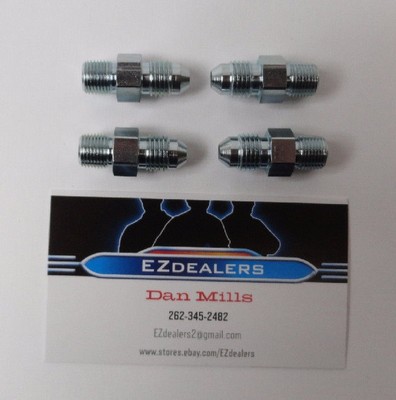 Brake Caliper fitting (qty 4) -4 AN To 1/8" NPT Steel Fitting,wilwood ...