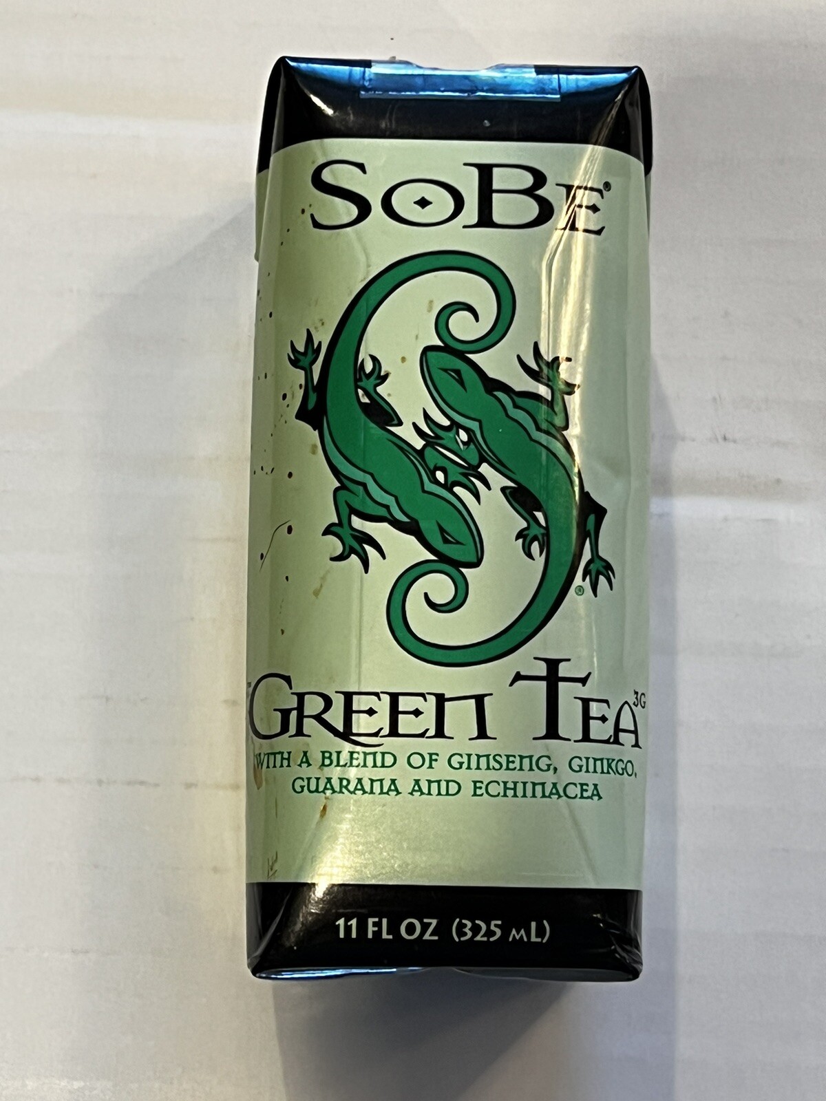 Vintage SoBe Collectible Drink Carton: SOBE GREEN TEA | 11 fl.oz. empty ...
