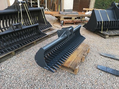 2-3 Ton Excavator Riddle Rake Bucket Lawn Rake Stone Rake | eBay UK