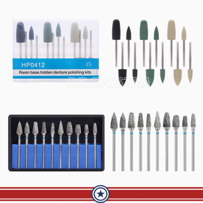 Dental Silicone Resin Base Acrylic Polishing Bur Dental Lab Diamond ...