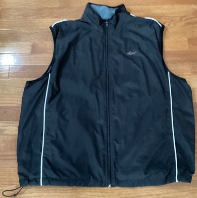 Greg Norman for Tasso Elba Rvsb Golf Vest Mens XL Full-Zip Shark Logo ...