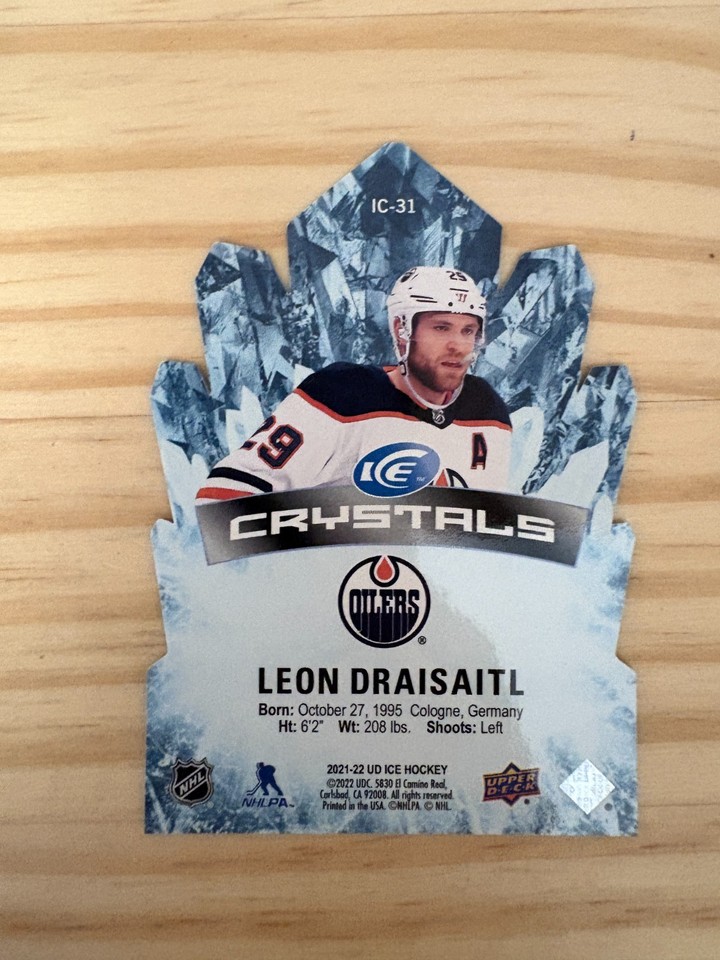 2021-22 Upper Deck Ice Ice Crystals #IC31 Leon Draisaitl - Edmonton ...
