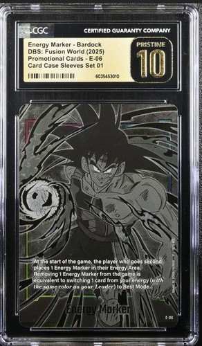 2025 Dragon Ball Super Fusion World Promo Energy Marker Bardock CGC 10 PRISTINE | eBay