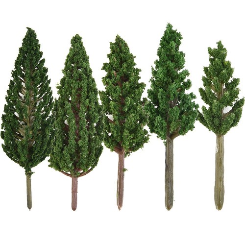 Model Pine Trees Model Tree 100Pcs 3.8CM Diorama Toy Green Tree Models ...