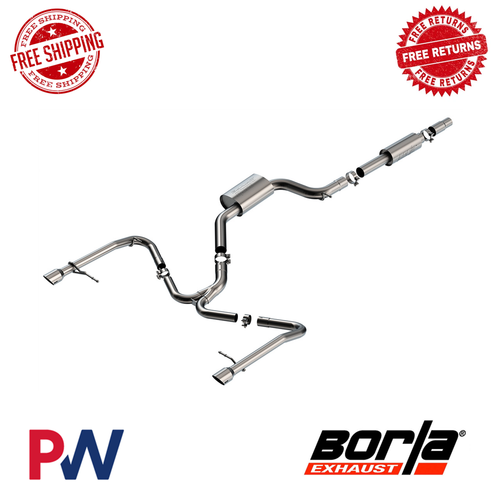 Borla S-Type Cat-Back Exhaust For 2019-2021 Volkswagen Jetta GLI MK7 2 ...
