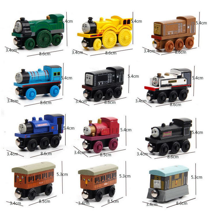 Wooden Magnetic Railway Train The Tank Engine Tender Toys Christmas ...