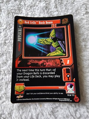 DBGT Dragon Ball GT Flat FOIL Red Cells Rush Down 34 CCG Limited Super ...