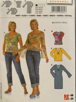 Jersey Knit Sewing Patterns New Look Sewing Pattern 6751 Misses' Knit