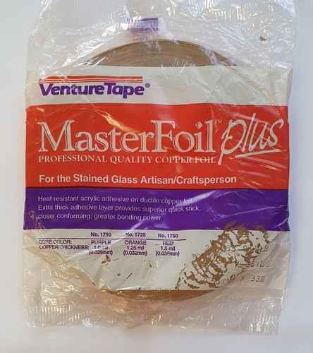 Copper Foil Tape For Glass Art. Master Foil Plus. 9.53mmx33m 1mil Made ...