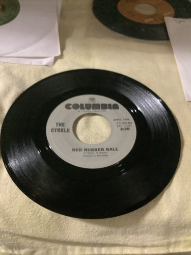 CYRKLE - RED RUBBER BALL / TURN DOWN DAY 45 7” Record Vinyl Columbia ...