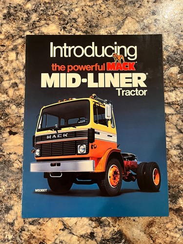 T - Vintage MACK Trucks MS300 MID-Liner Tractor 1981 Dealer Sales ...