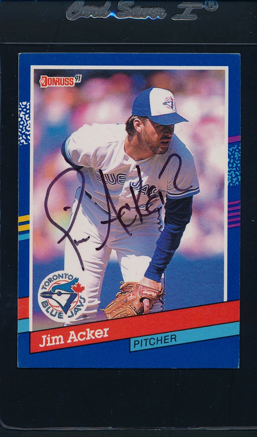 1991 Donruss #368 Jim Acker Blue Jays Signed Auto *25014 | eBay