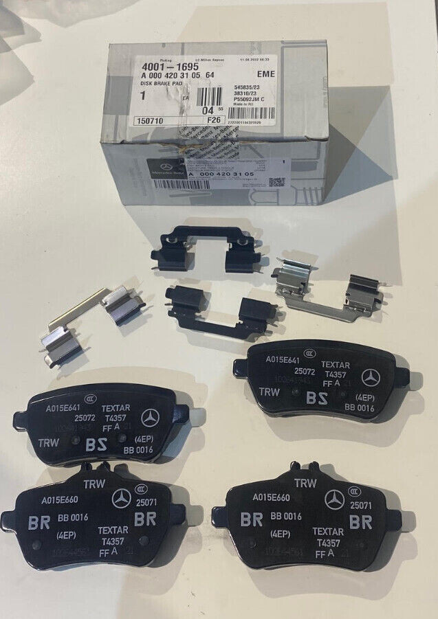 GENUINE MERCEDES BENZ W222 W217 S CLASS REAR BRAKE PADS AND SENSOR ...
