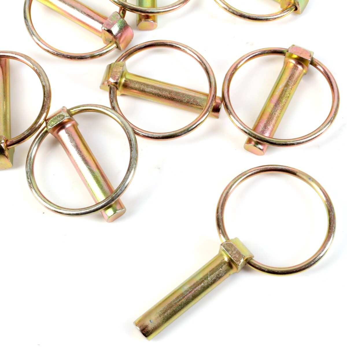 8x LYNCH PINS 10mm Linkage Fastening Linchpin Sprung Clip Hitch Ring ...