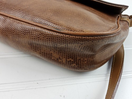 Vintage Nina Ricci Paris Snake Leather Shoulder Handbag Purse | eBay