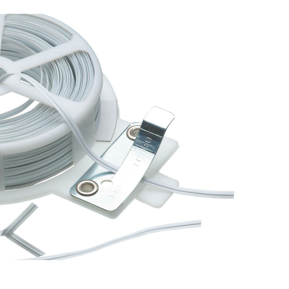 50m Twist Tie Wire Roll with Cutter Multi Purpose Plant Bag Cable Ties ...