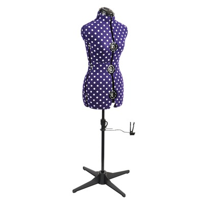 Adjustable Dressmakers Dummy - Purple Polka Dot. Available in 4 Sizes ...