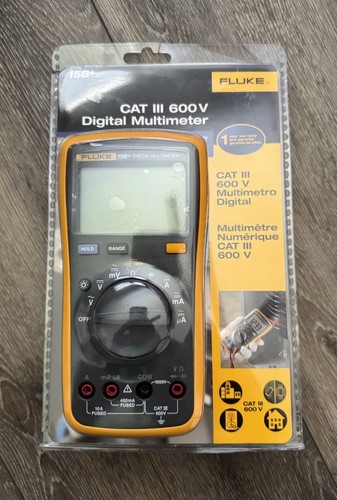 Fluke 15B+ CAT III 600V Digital Multimeter New | eBay