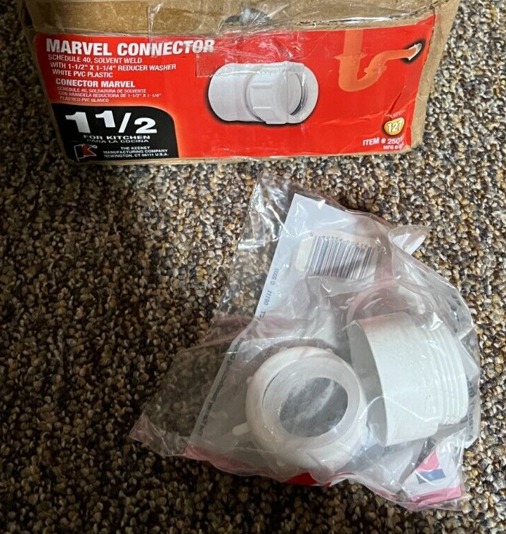 Box of 25 Keeney 95K 1-1/2-Inch Slip Joint PVC Marvel Connector ...