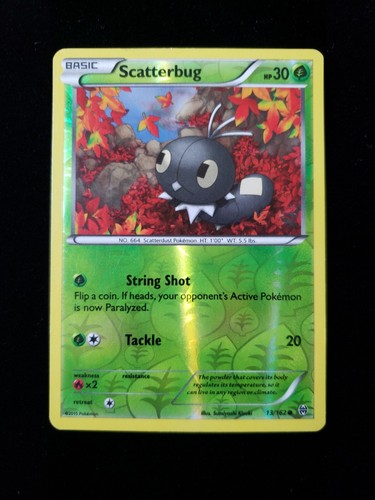 Scatterbug 13/162 - Reverse Holo Card - XY BREAKThrough - Pokemon | eBay