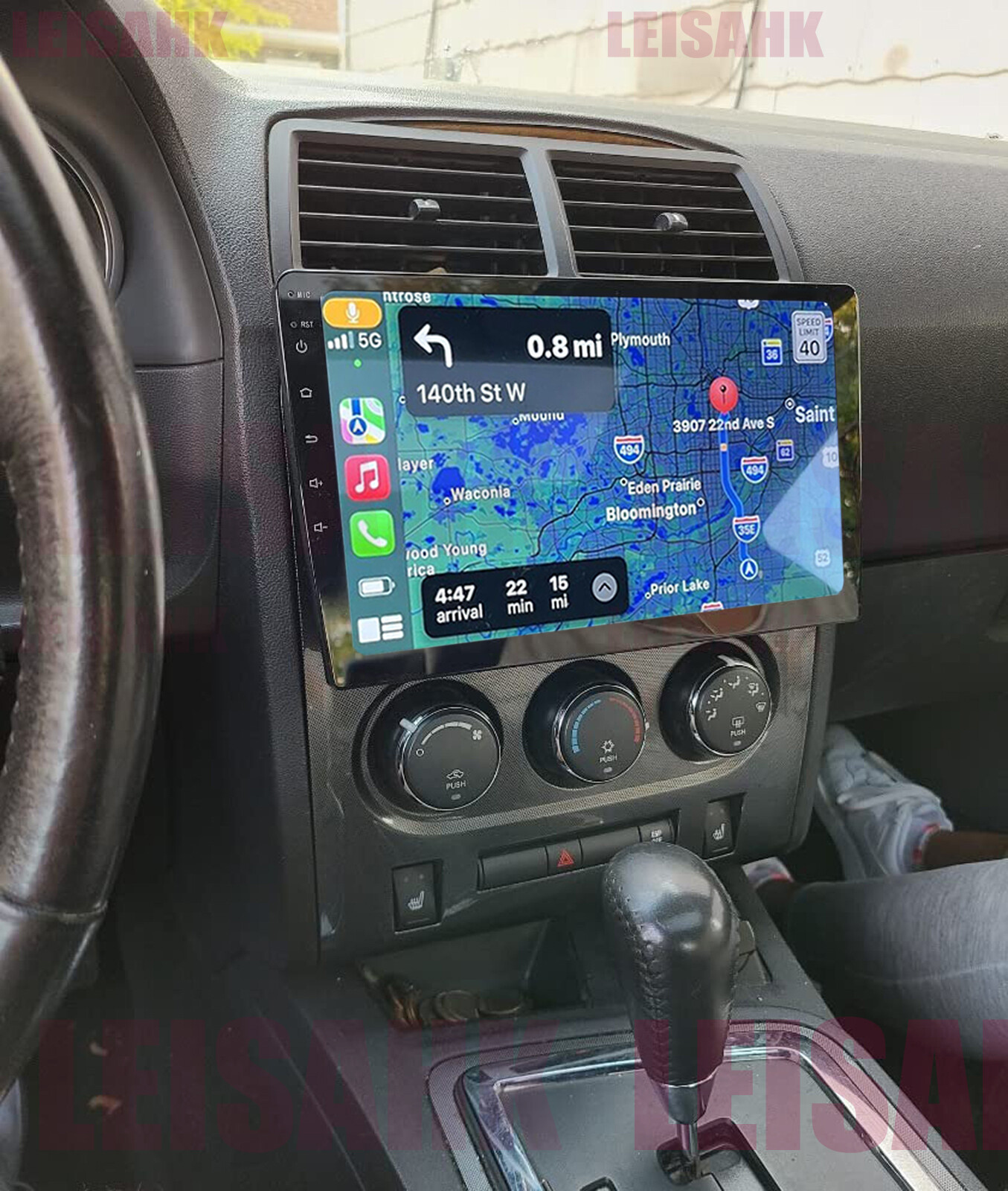 For Dodge Challenger 2008-2014 Wireless CarPlay Android Auto Car Radio ...