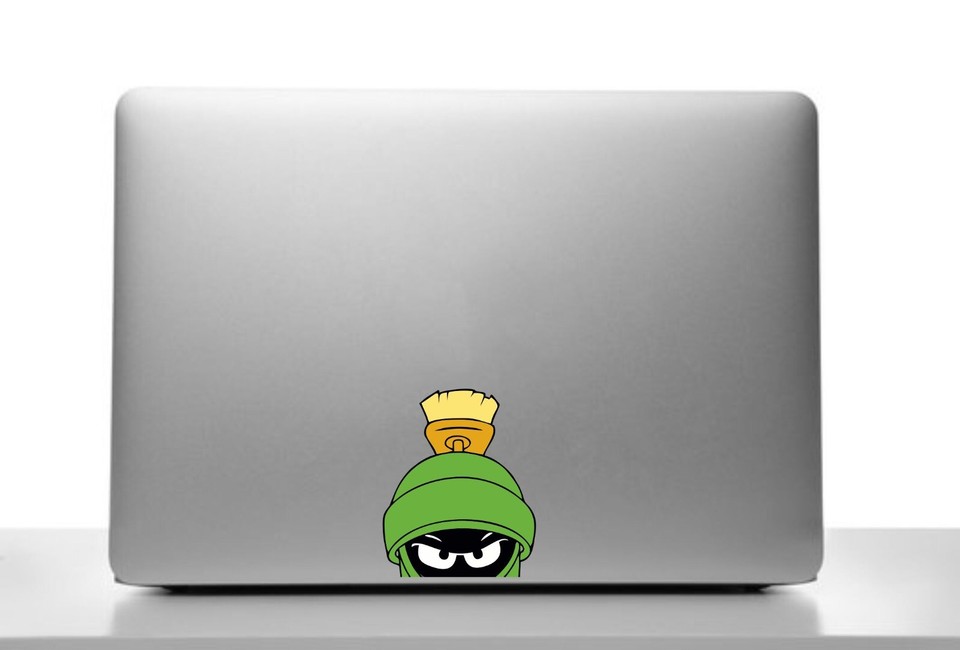 Marvin Martian Peeker Peeking Window Vinyl Car Decals Stickers Looney ...