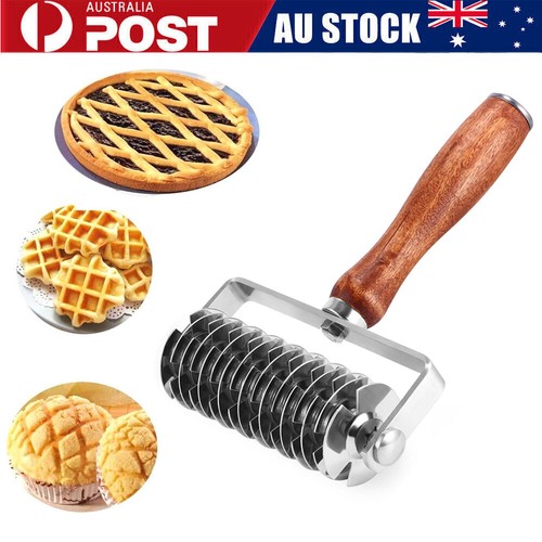 Stainless Steel Pastry Crimpers Lattice Roller Cutter Baking Tool for ...