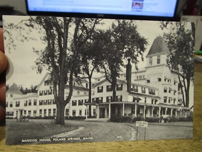 N7 MAINE Old Postcard Poland Springs Mansion House Hotel Summer Resort ...