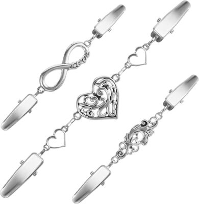 3 Pcs Vintage Sweater Clips Shawl Dresses Cinch Clips Retro Cardigan ...