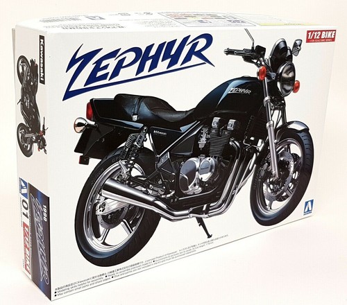 Aoshima 1/12 Scale - 1990 Kawasaki Zephyr 400cc Plastic Model Bike Kit ...