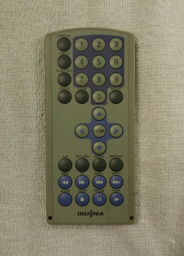 Insignia 7" Dual Screen DVD Player Original Remote Control IS-PDDVD7 ...