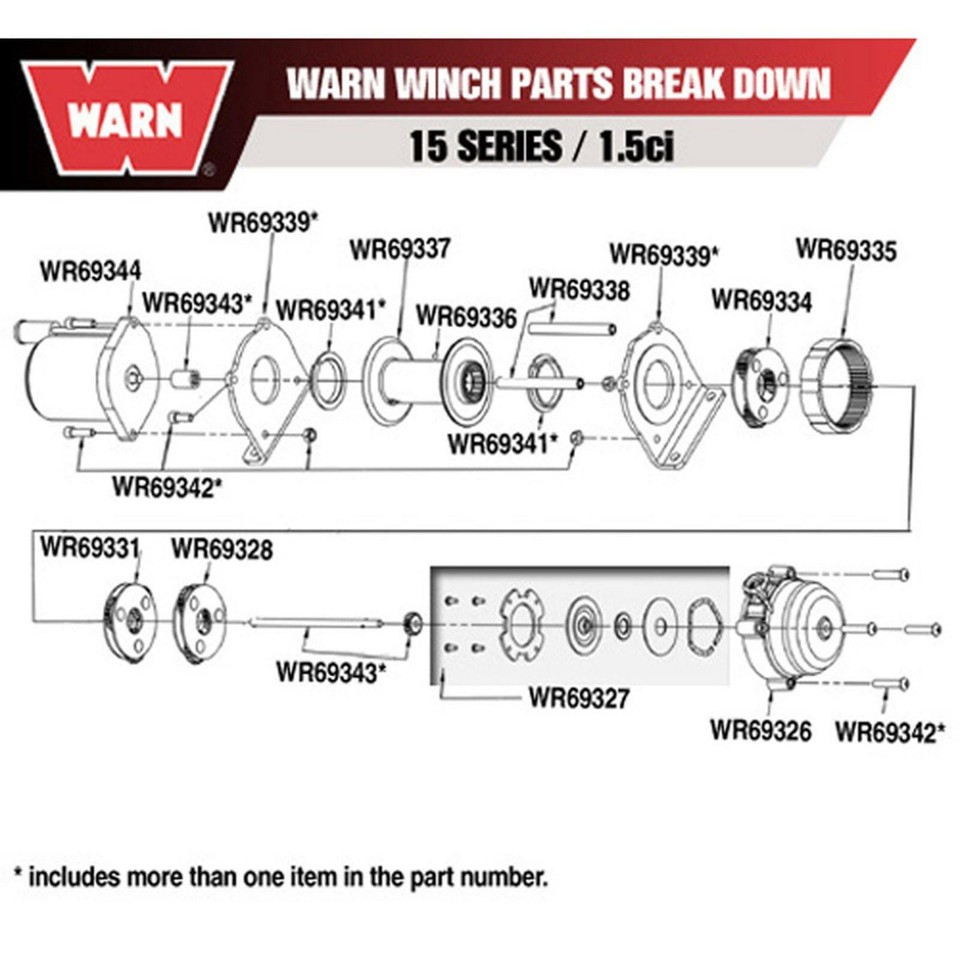 WARN WARN WINCH FASTENER KIT 69342 | eBay