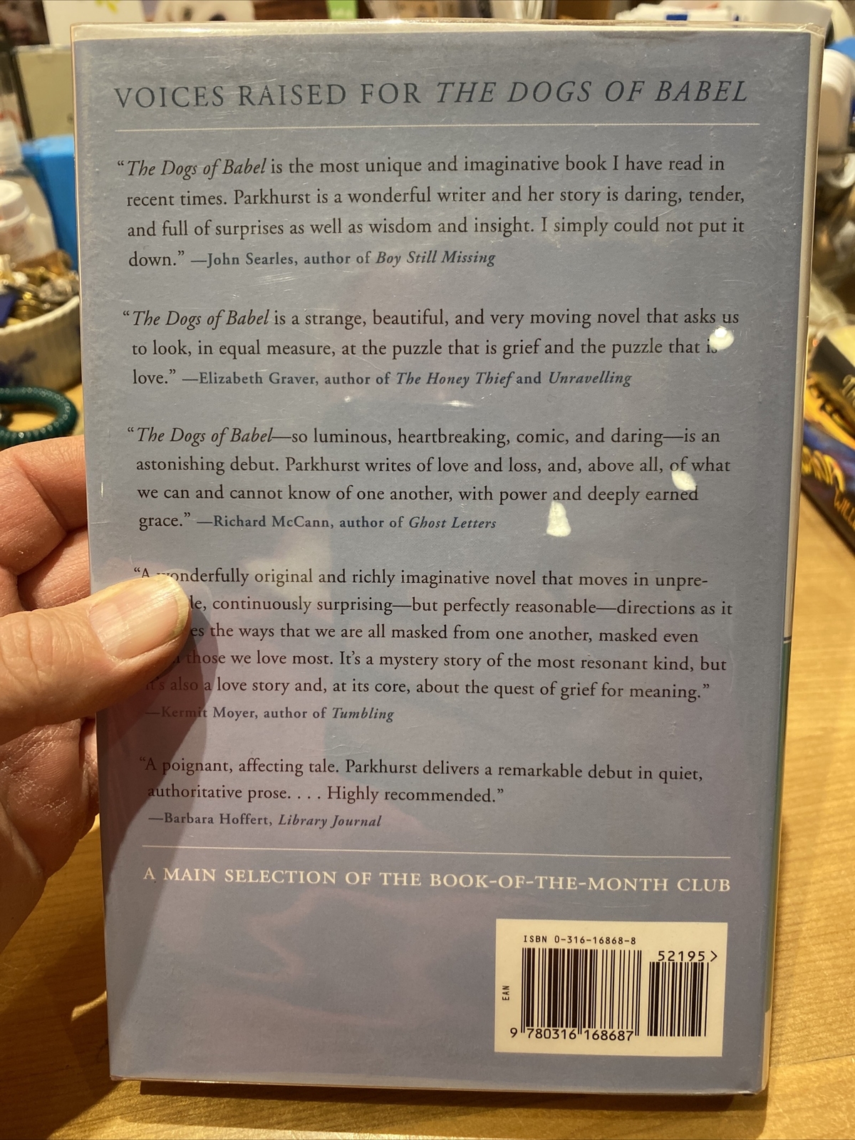 CAROLYN PARKHURST-THE DOGS OF BABEL-SIGNED 1ST ED 2009 HB/DJ MYSTERY | eBay