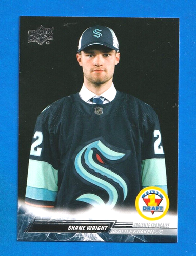 2022-23 Upper Deck Extended SHANE WRIGHT 1ST ROUND DRAFT ROOKIE FRENCH ...
