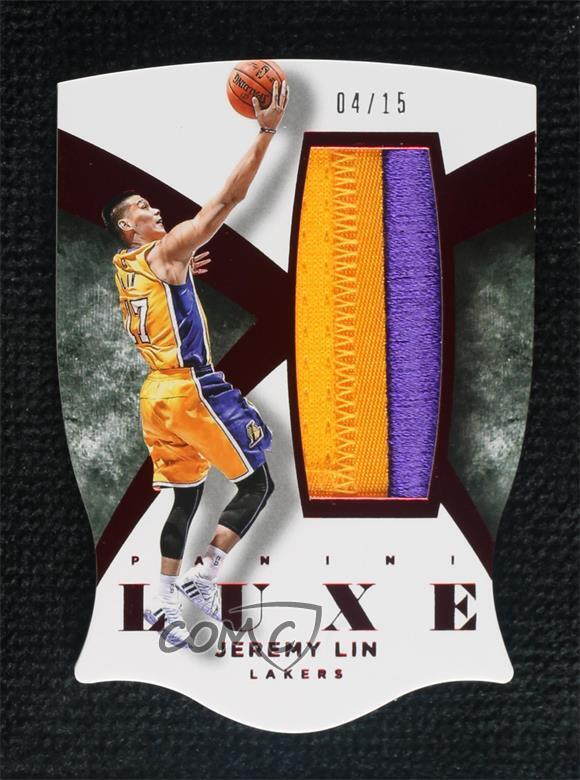 Jeremy Lin 2014 Luxe #74 Memorabilia Die Cuts Prime - Red /15 Price ...