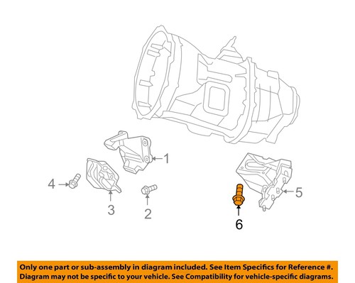 CHRYSLER OEM 97-22 1500 Classic-Trans Mount Brkt Bolt 6033358 | eBay