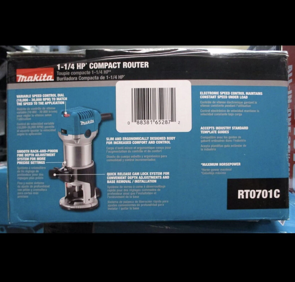 Makita RT0701C 1-1/4" Horsepower Compact Router for sale online | eBay