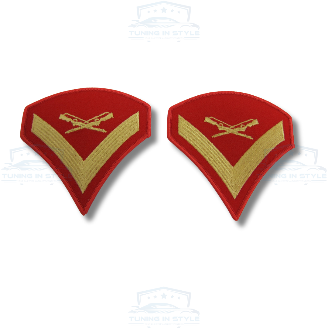 US Marine Corps USMC Genuine Chevron Embroidered LCPL Lance Corporal | eBay