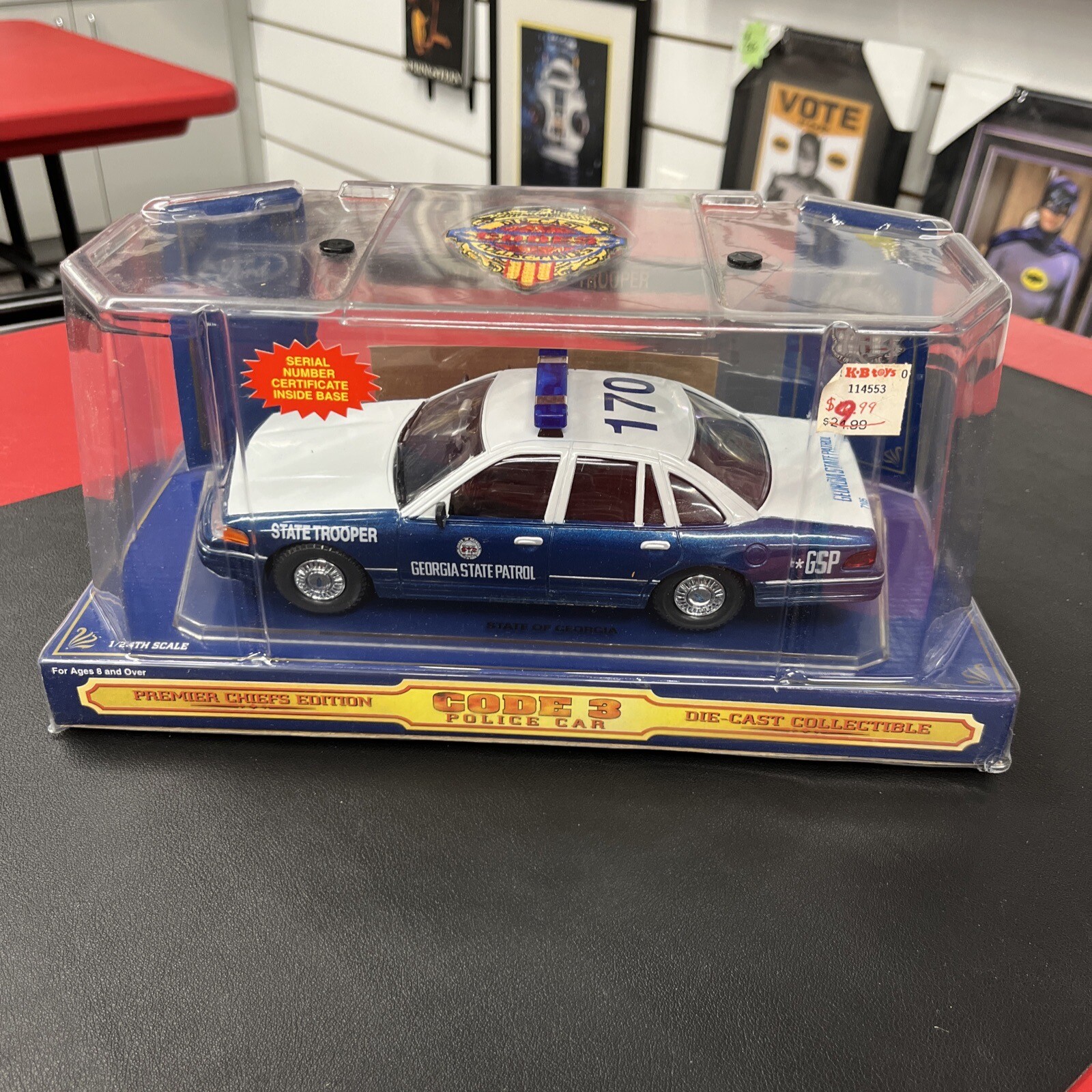 Code 3 1:24 Scale Die-cast Police Car - GEORGIA State Patrol Ford Crown ...