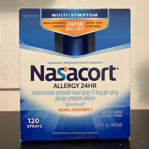 Nasacort Allergy Relief Spray, 24-Hour, 120-Pack, 0.57 oz | eBay