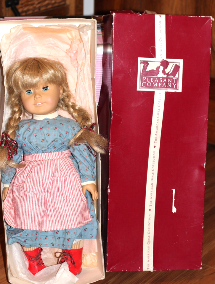 VINTAGE AMERICAN GIRL DOLL KIRSTEN MIB PLEASANT COMPANY 1986 WHITE BODY ...