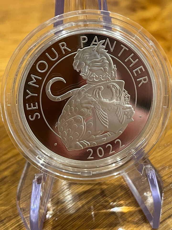 Royal Mint 2022 Tudor Beasts Seymour Panther Silver Proof One Ounce ...