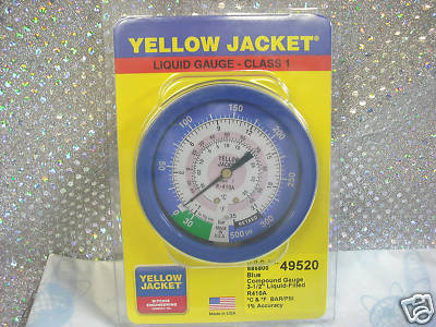 Gauge, LIQUID FILLED, 3-1/8 *R410a C/F &BAR/PSI 49520 | eBay