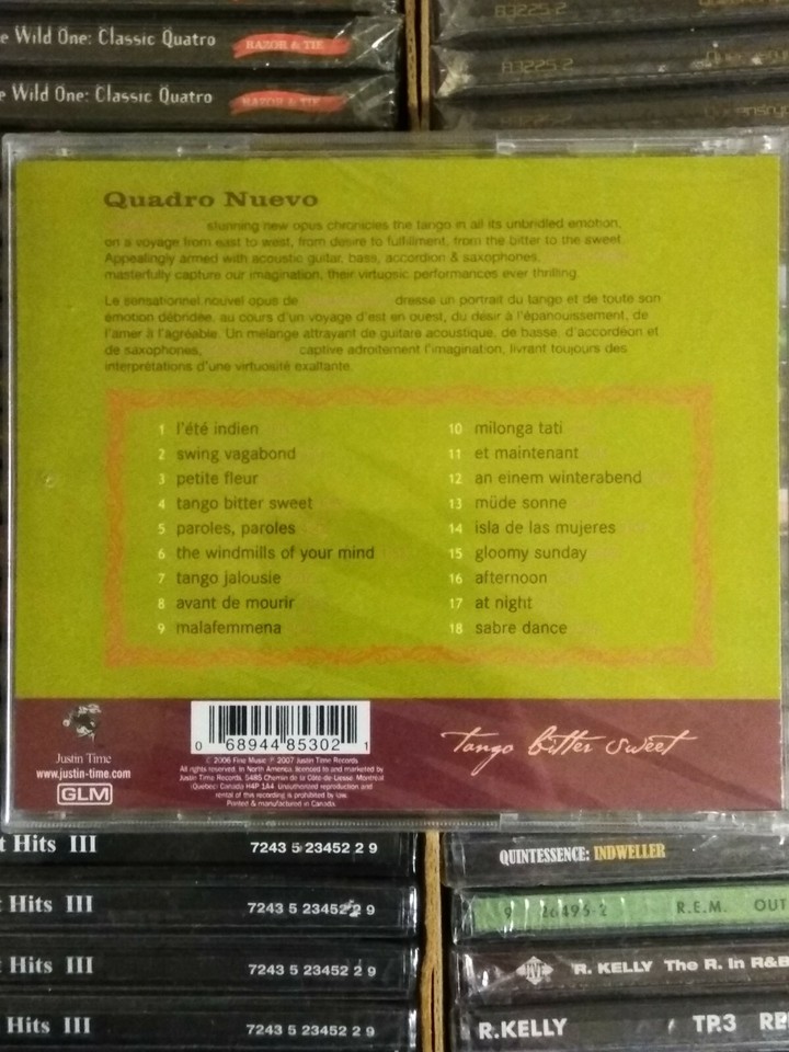 QUADRO NUEVO / Tango Bitter Sweet CD Brand New Sealed 68944853021| eBay
